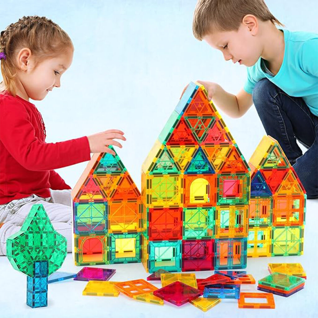 GM-MTS136 136 Pcs Magnetic Tiles Set - Gemmicc Toys